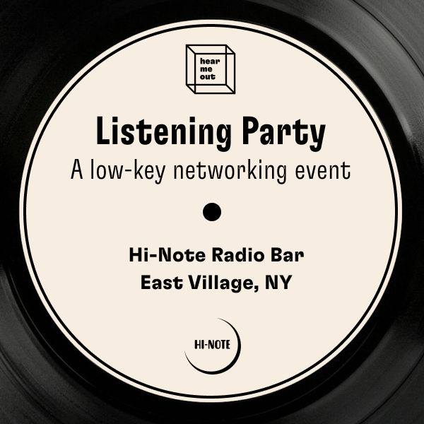 Low-key networking with great music and great conversations | Hear Me Out